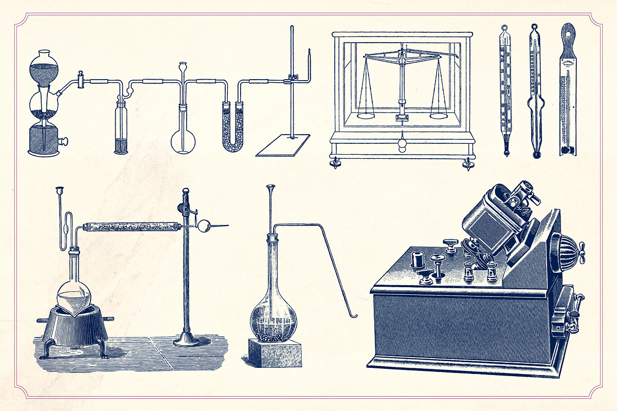 Vintage Science Illustrations, a Technology Illustration by Mr Vintage