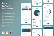 Task & ToDo List Mobile App UI Kit, an UI Kit Template by Betush