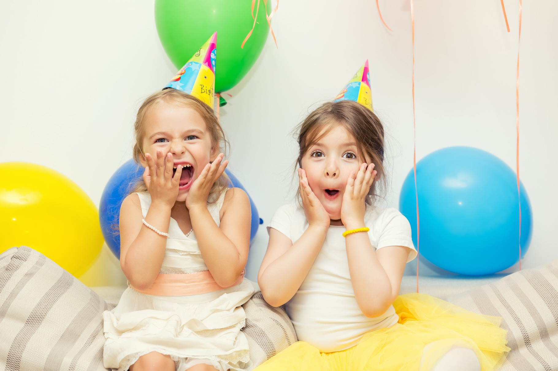 Two girls at birthday party containing birthday, party, and girl, a ...