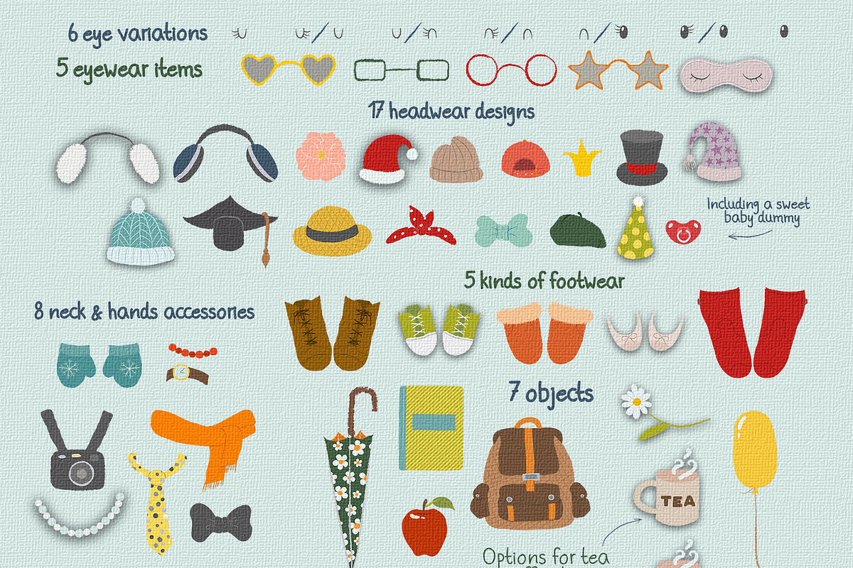 Animal character creator, an Object Graphic by Trinibis
