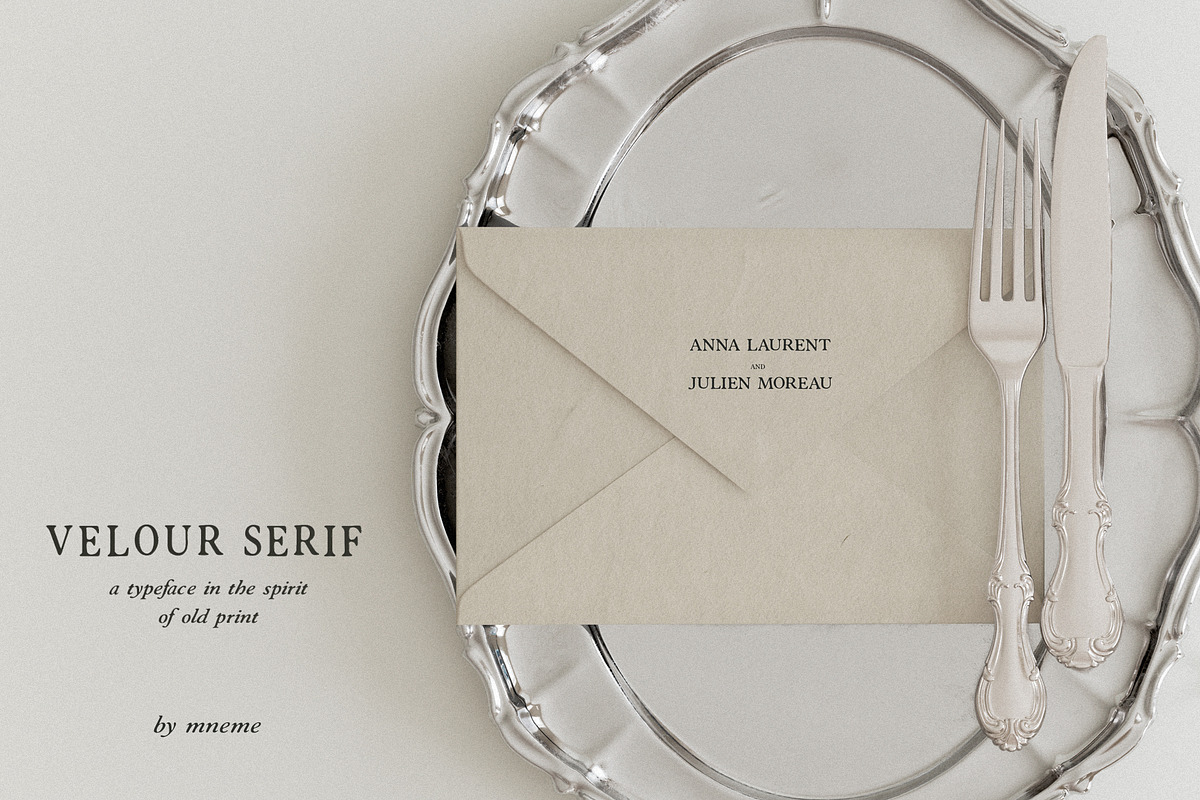 Velour Serif: Elegant Vintage Font