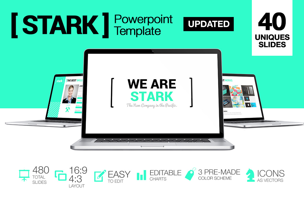 Stark - Powerpoint, a Presentation Template by Louis Twelve