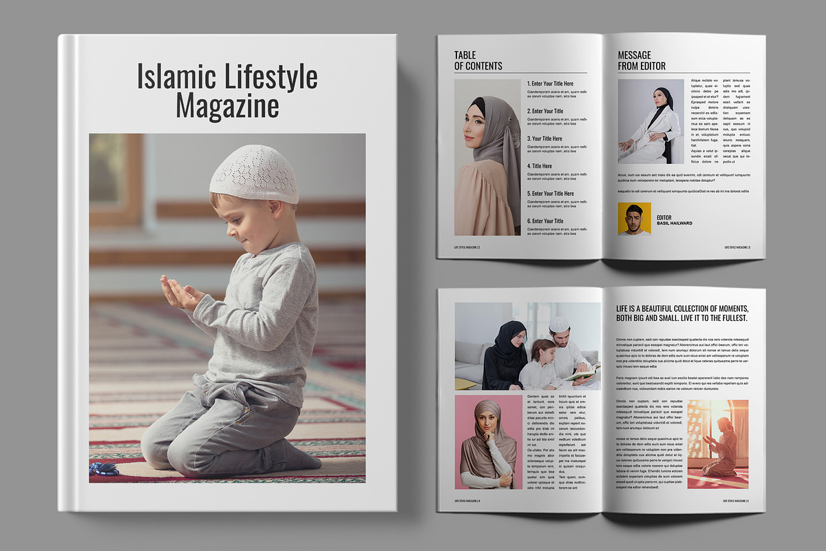 Islamic Lifestyle Magazine Template | Creative Market