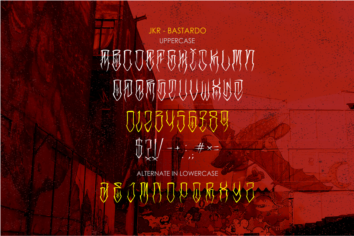 BASTARDO, a Font by jakejarkor