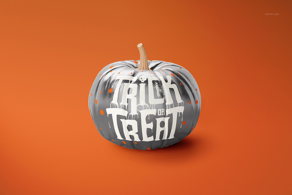 Halloween Pumpkin Mockup Set, a Product Mockup by creatsy2