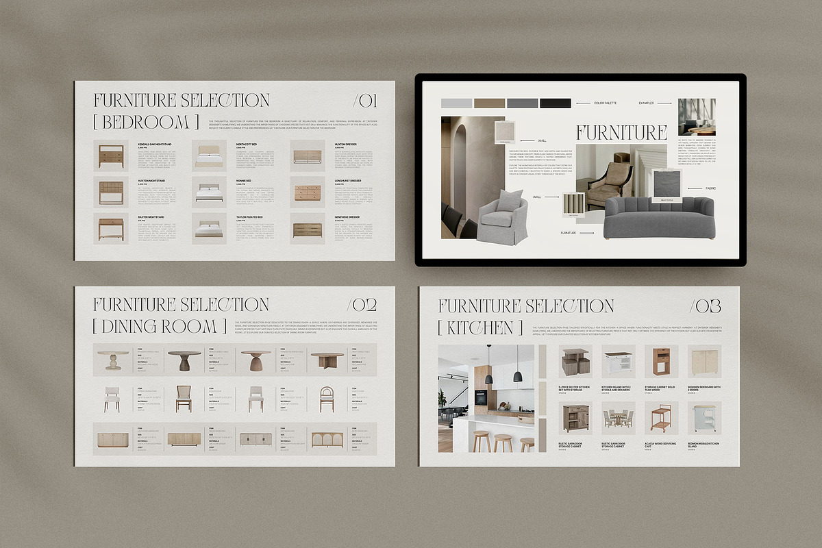 Interior Design Presentation Canva Template | Amare Creative | Creative ...