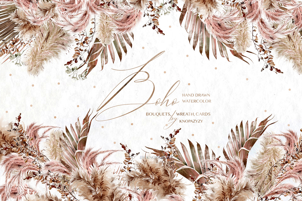 Watercolor Boho, an Object Graphic by Knopazyzy