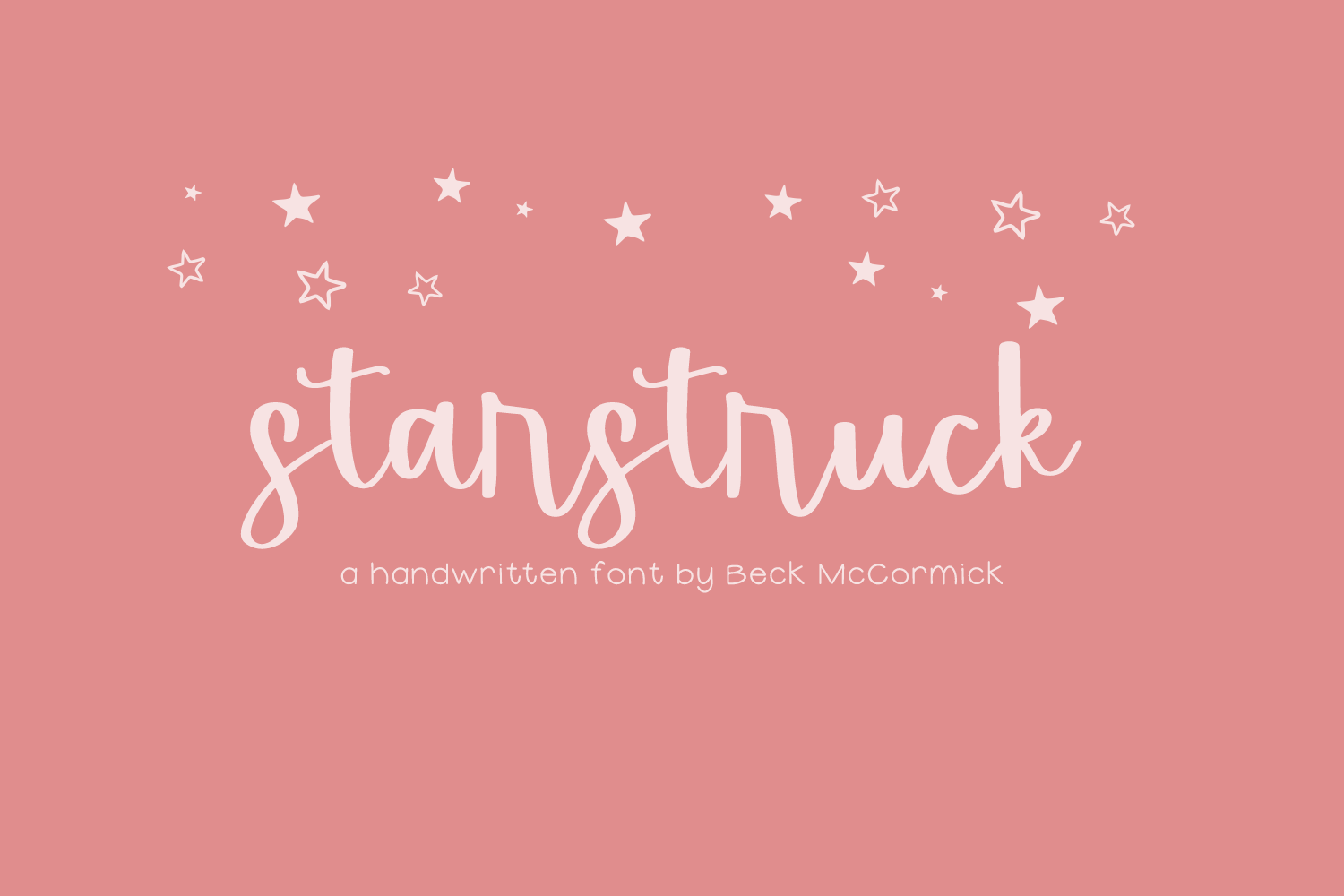 Starstruck Script, a Handwritten Font by Beck McCormick
