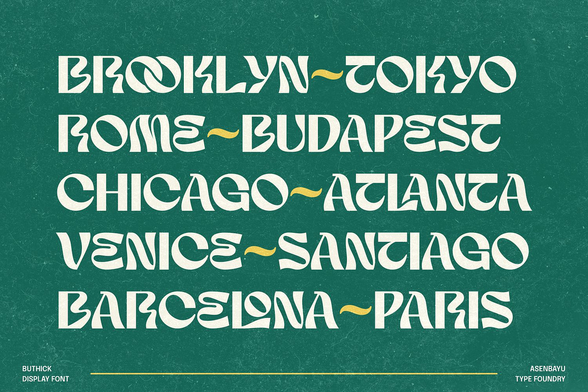 Buthick Font
