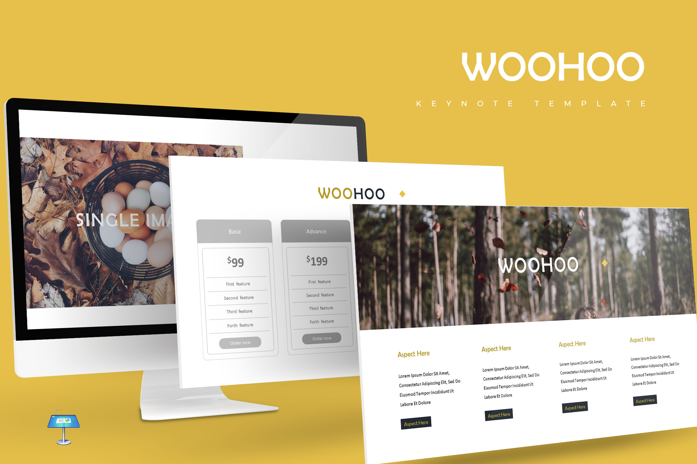 Woohoo - Keynote Template, a Presentation Template by AQR Studio