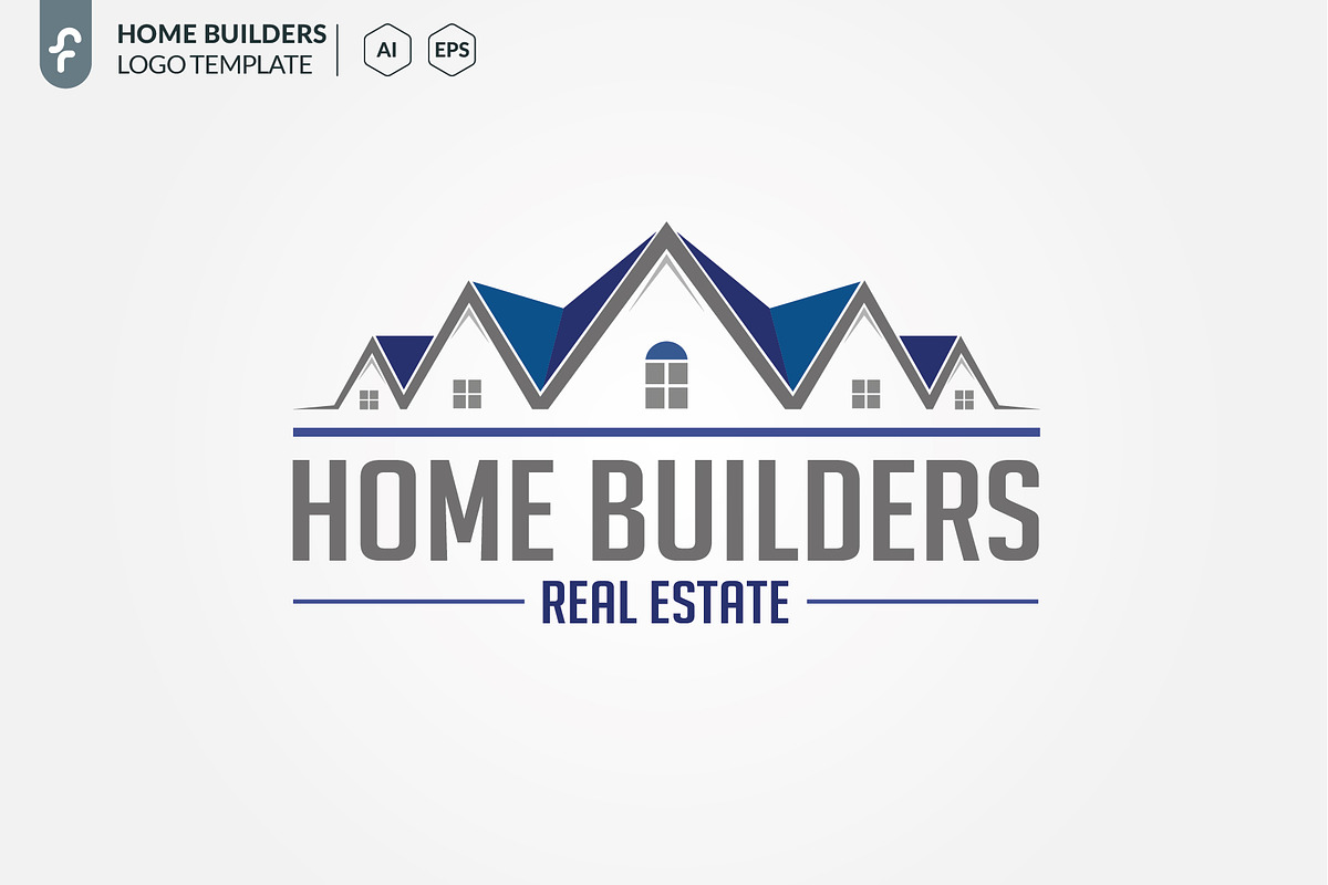Home Builders Logo, a Branding & Logo Template by ft.studio