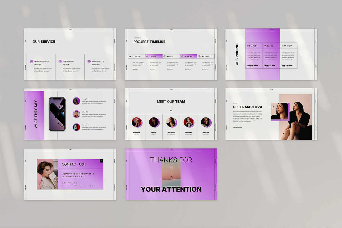 Streamo Powerpoint, a Presentation Template by Visuel Colonie®