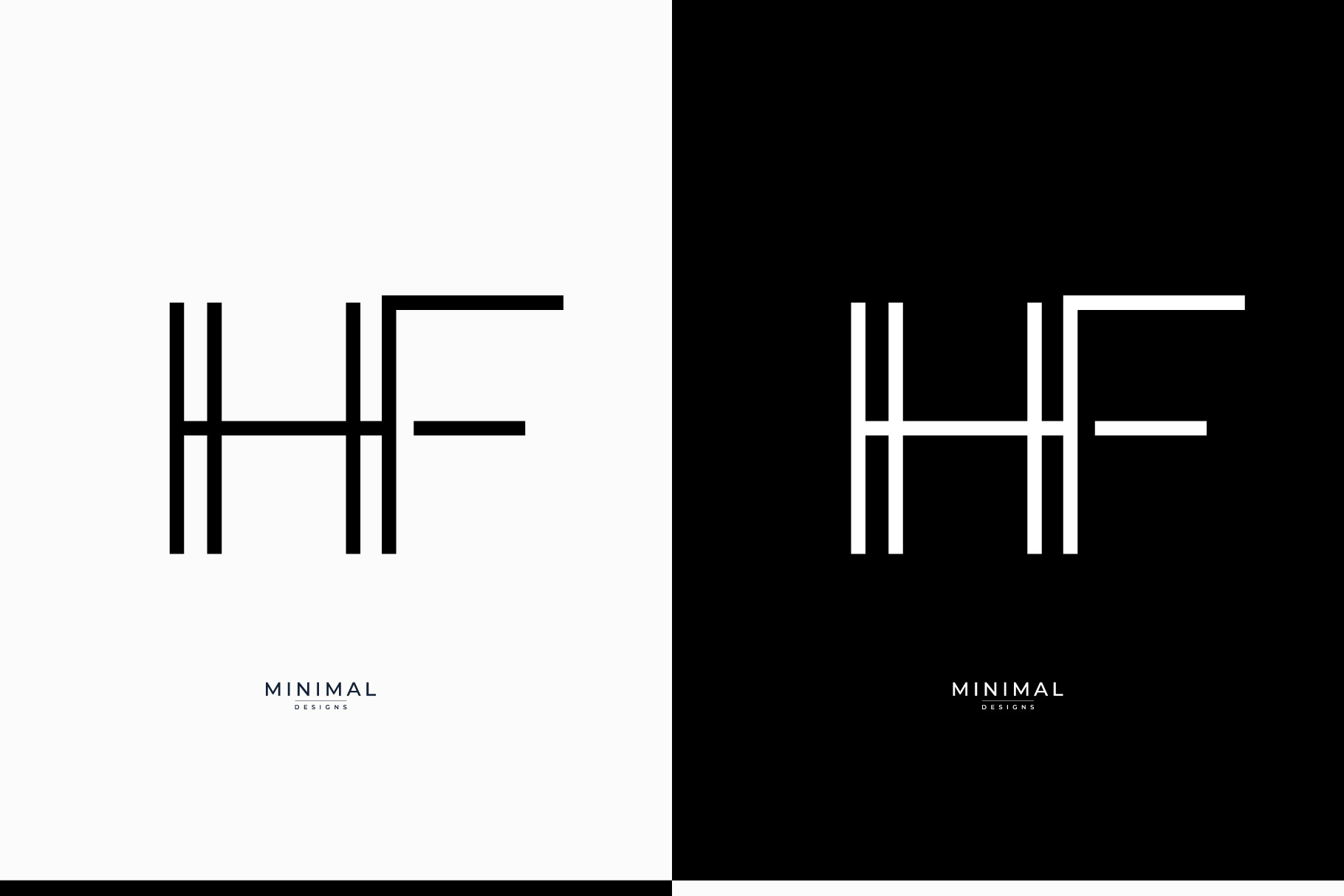 Monogram icon logo HF, a Branding & Logo Template by idesign_4u