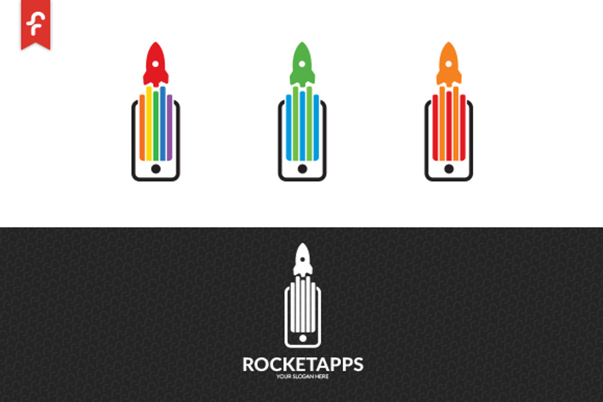 Rocket Apps Logo, a Branding & Logo Template by ft.studio