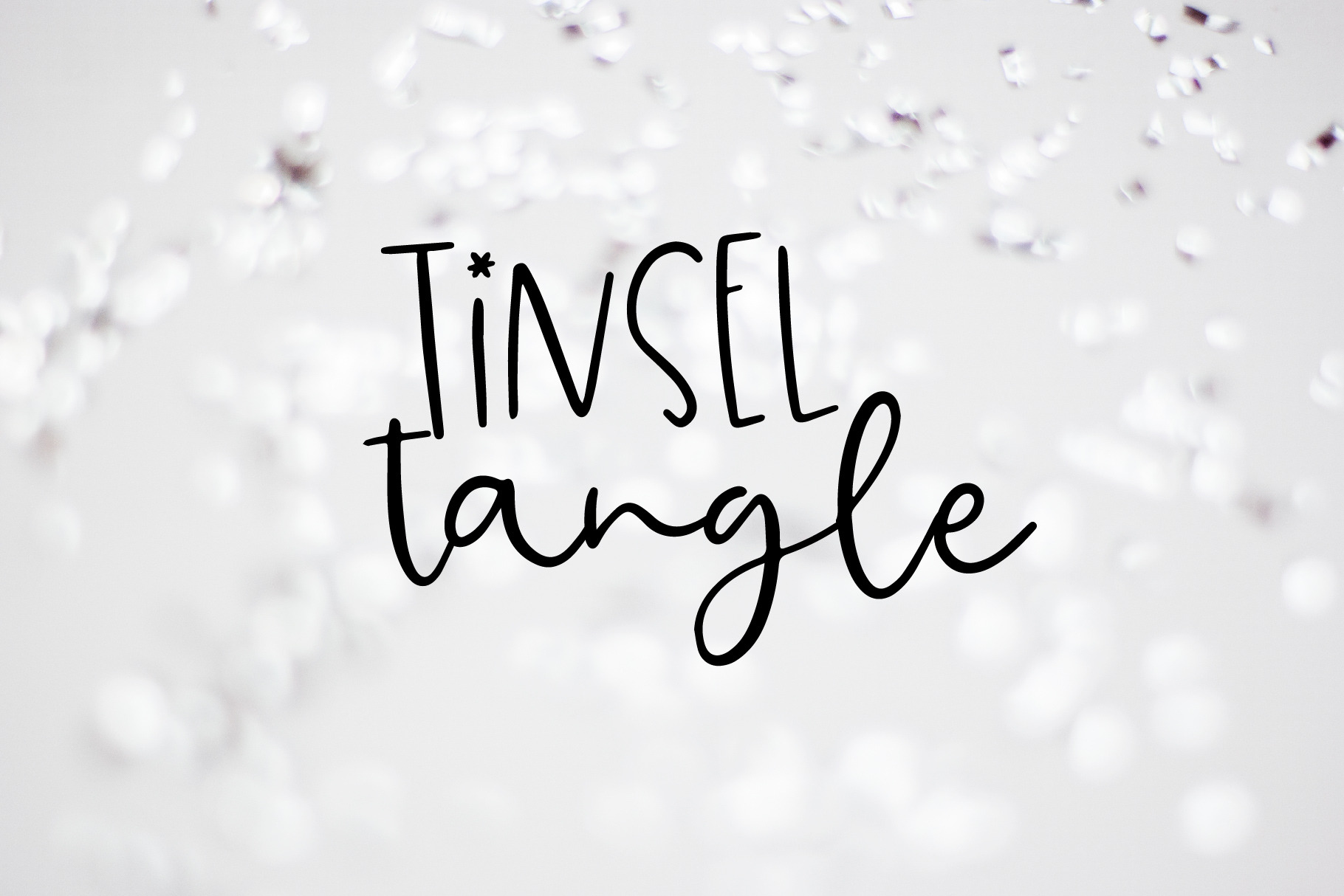 Tinsel Tangle, a Script Font by OnTheSpotStudio