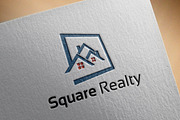 Square Housing Realty Logo Template, a Branding & Logo Template by ...