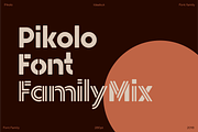 Pikolo Font Family, a Sans Serif Font by Ideabuk | Creative Market