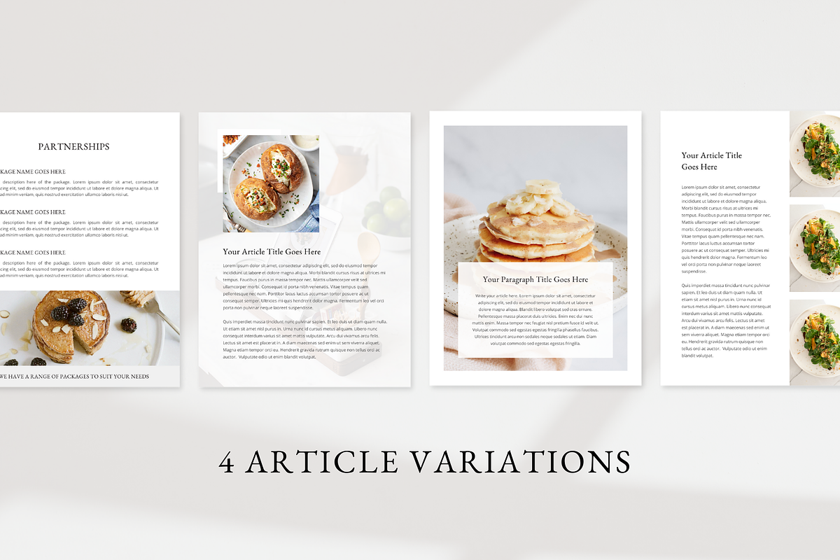Aesthetic Cookbook Recipe Template, a Magazine Template by ShopRShop
