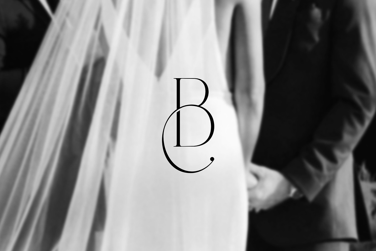 BC monogram logo, a Branding & Logo Template by LINKED LETTERS STUDIO