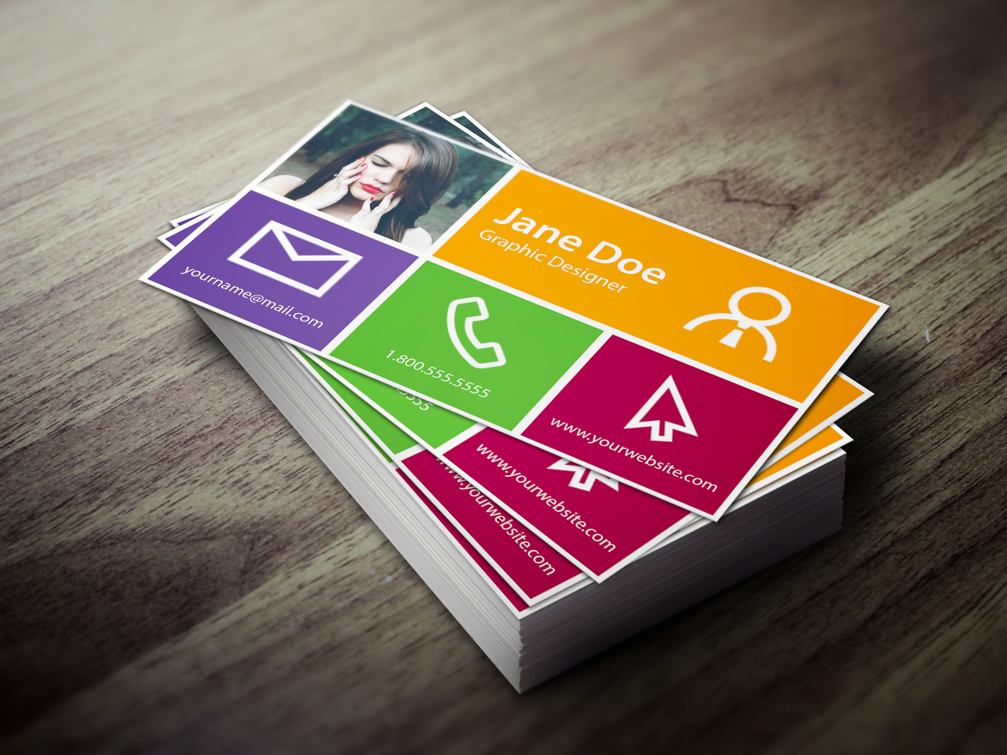 Metro Business Card Template, a Business Card Template by Nathan French