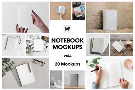 Binder Mockup Set, a Household Mockup by Creatsy