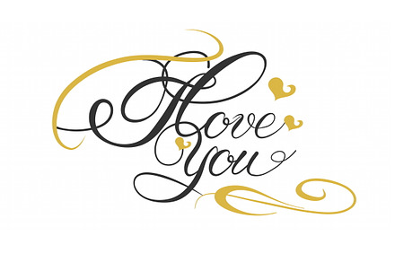 I love you, pattern, a Script Font by kio