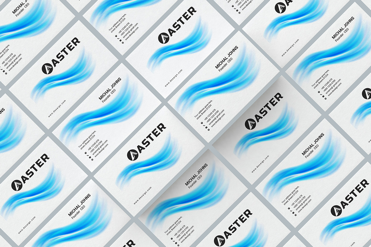 Water Drop Business Card, a Business Card Template by UI_Expert