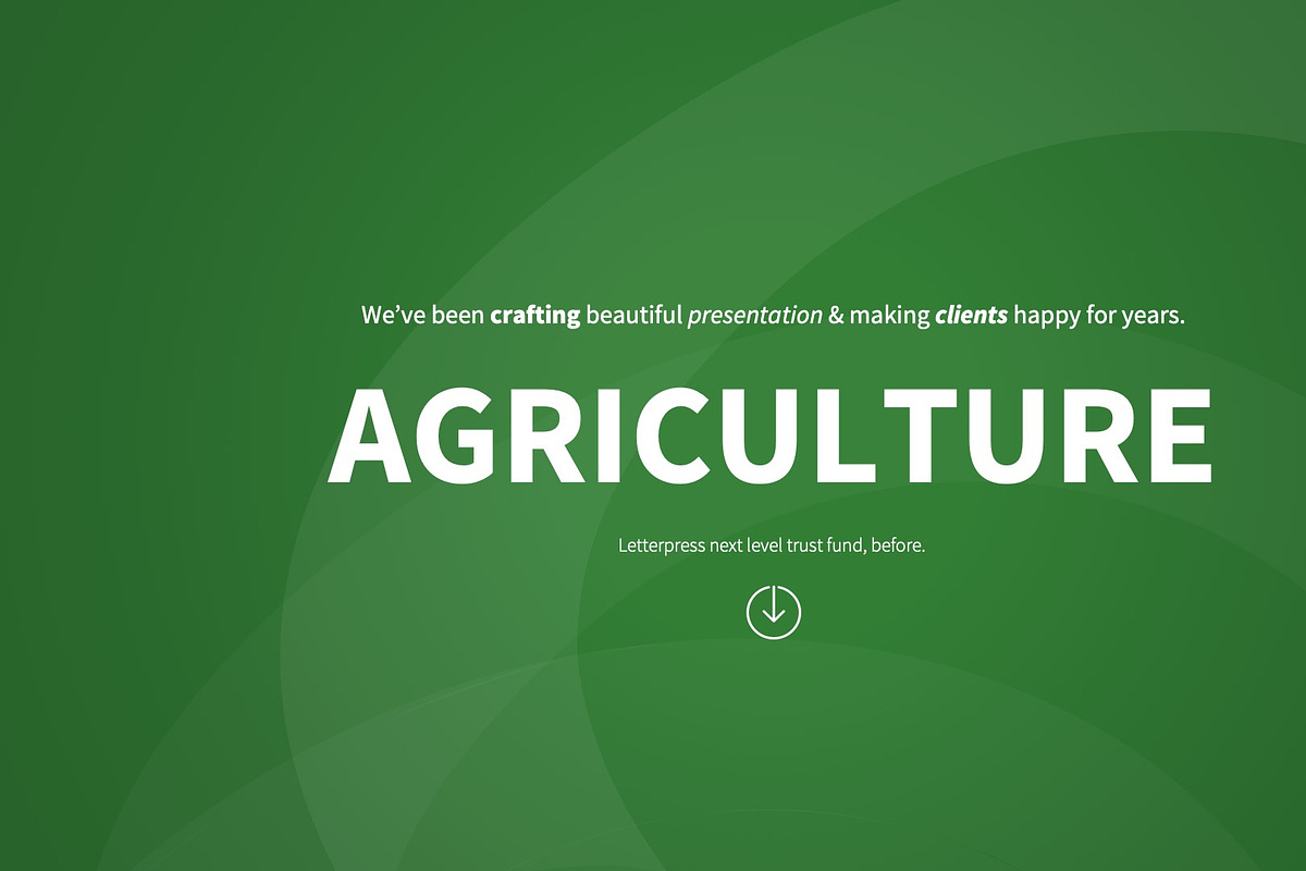 Agriculture PowerPoint Infographic, a Presentation Template by Pulsecolor