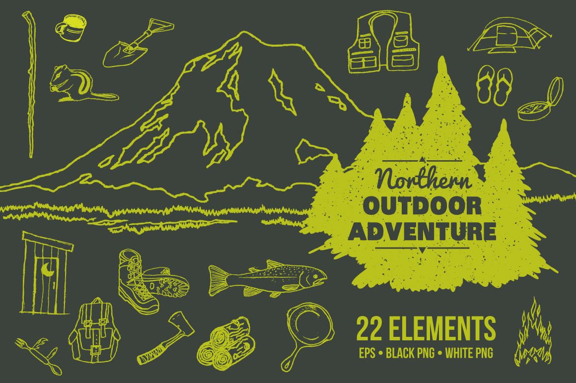 Outdoor Adventure Sketches, an Illustration by Skarlo