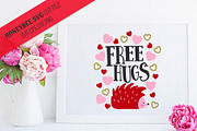 Free Hugs SVG Cut File, an Illustration by JBArt Clipart