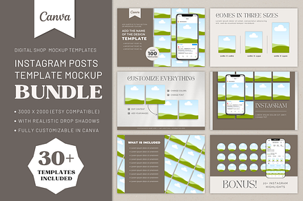 Canva Seller Mockup Template | Product Mockups ~ Creative Market