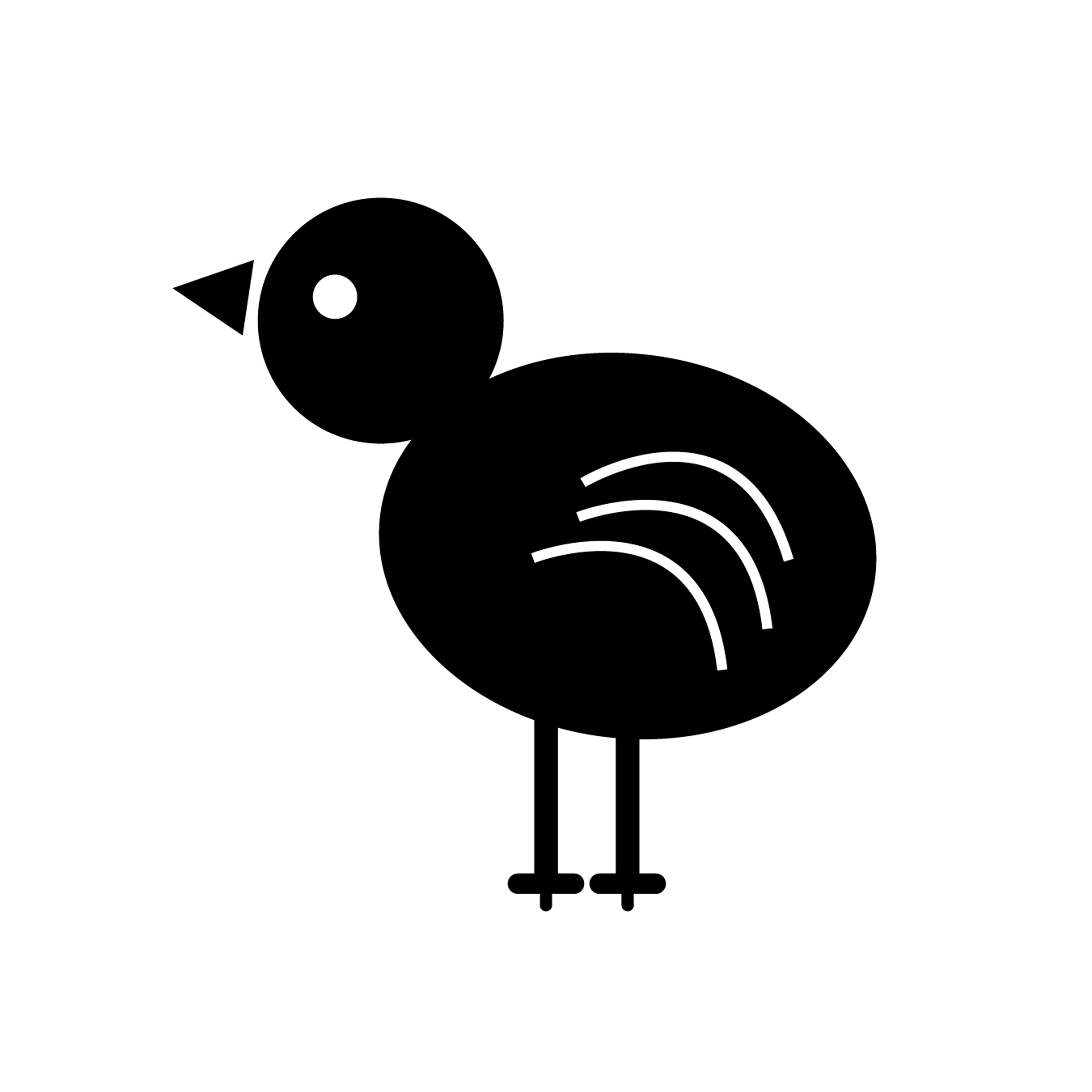 Baby bird icon, an Icon by Irene Loal