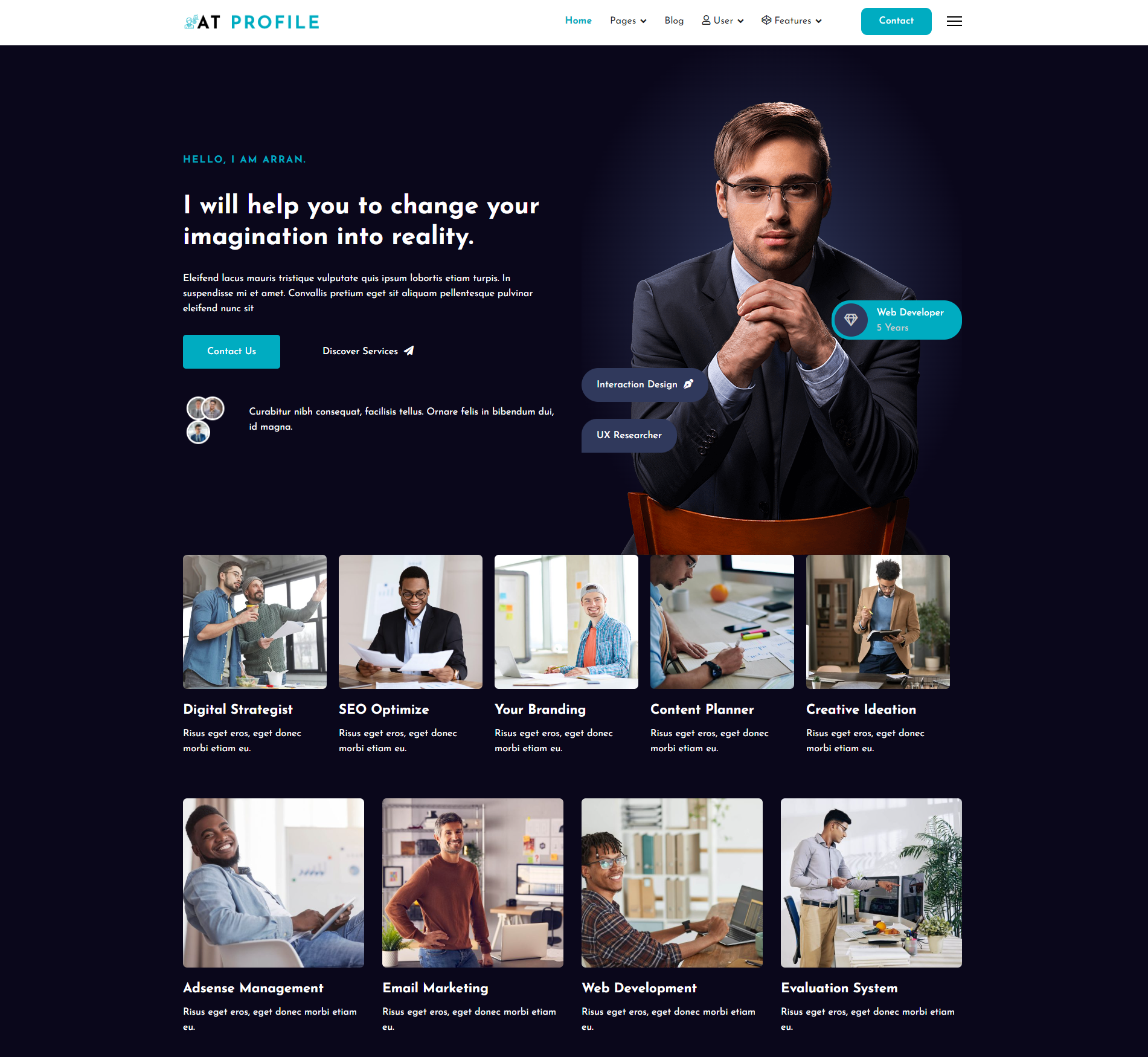 AT Profile -Personal CV Resume Theme, a WordPress Template by LTheme