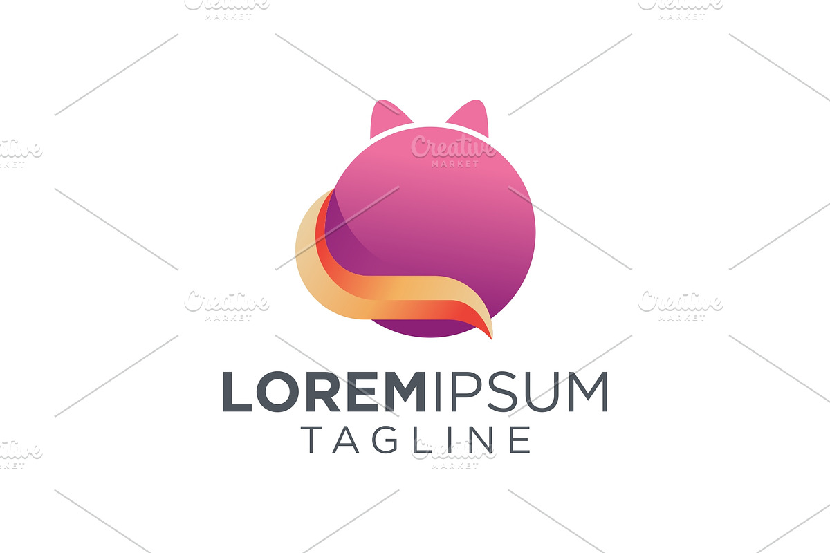 Cat icon app logo, a Branding & Logo Template by Buqancreative
