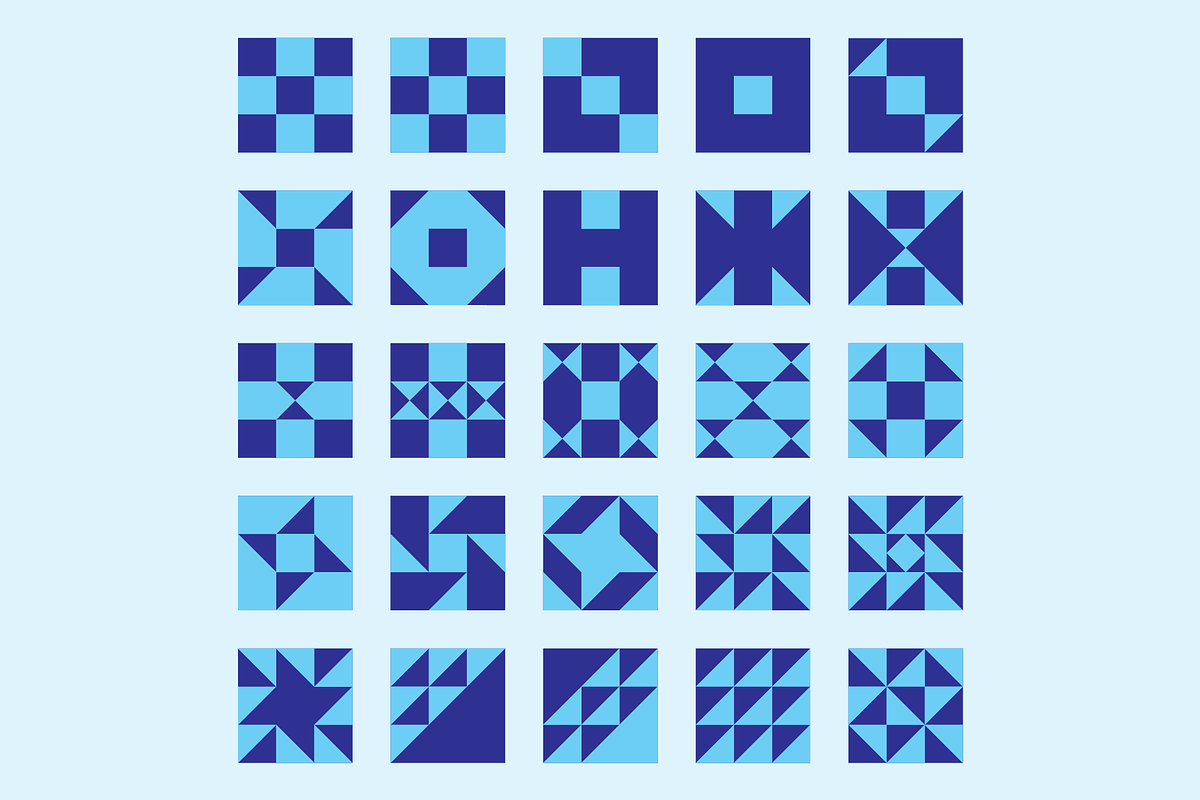Quilt Patterns Icons, an Icon by GG Design