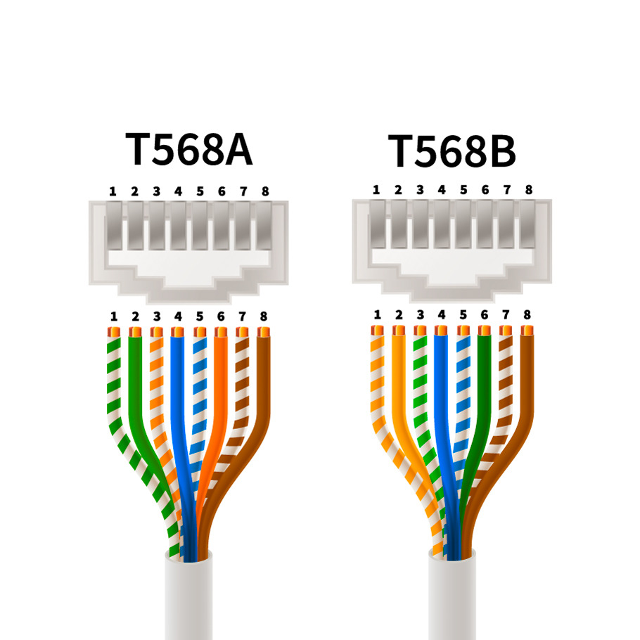 RJ45 crossover pin assignment, an Object Graphic by BestPics