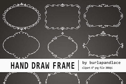 Vector clipart flower, an Illustration by burlapandlace