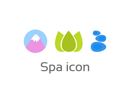 Spa circle icon, an Icon by Vector