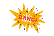 Bang Comic Effect from Bomb or, an Illustration by TopVectors