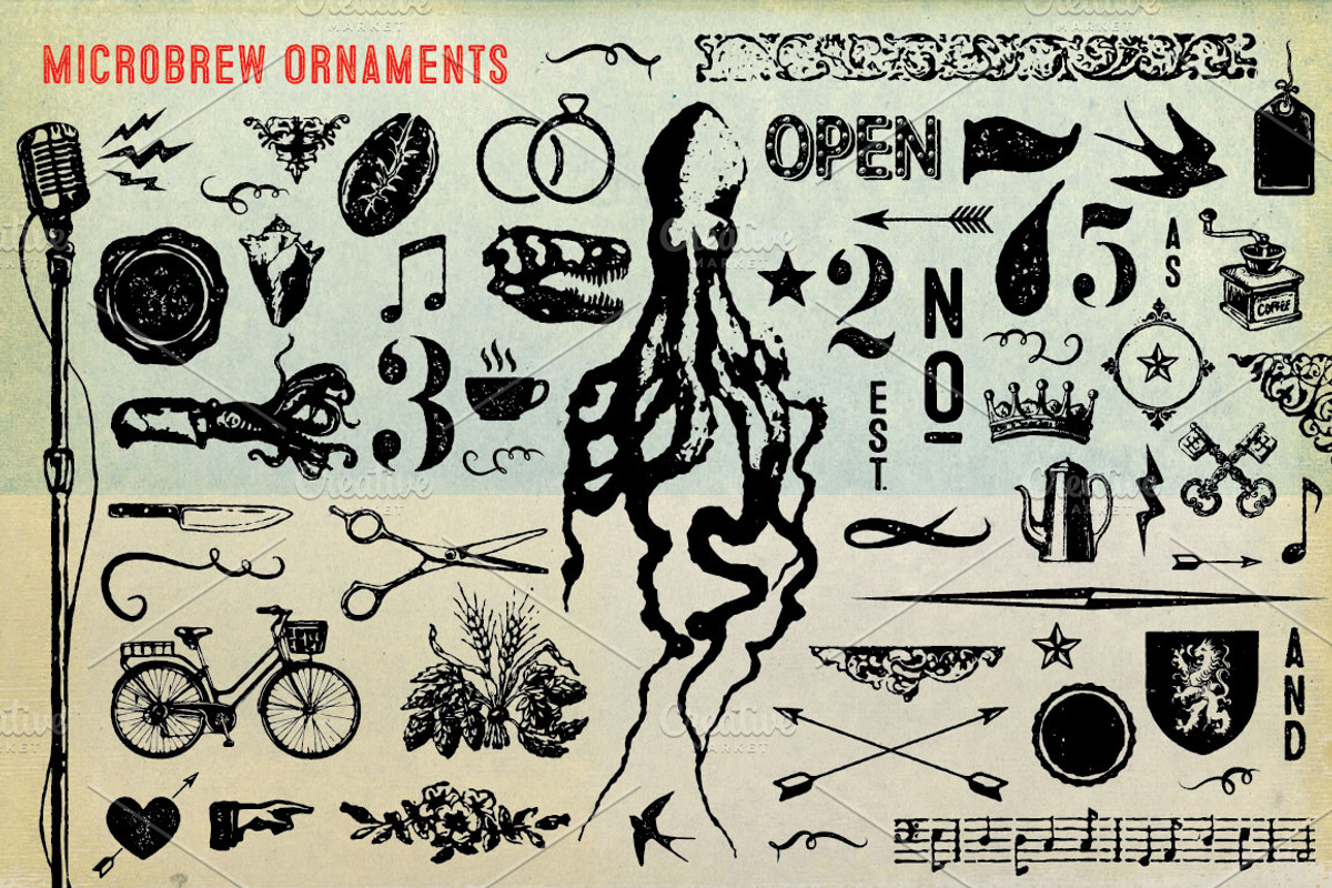 Microbrew Complete Family, a Sans Serif Font by Albatross