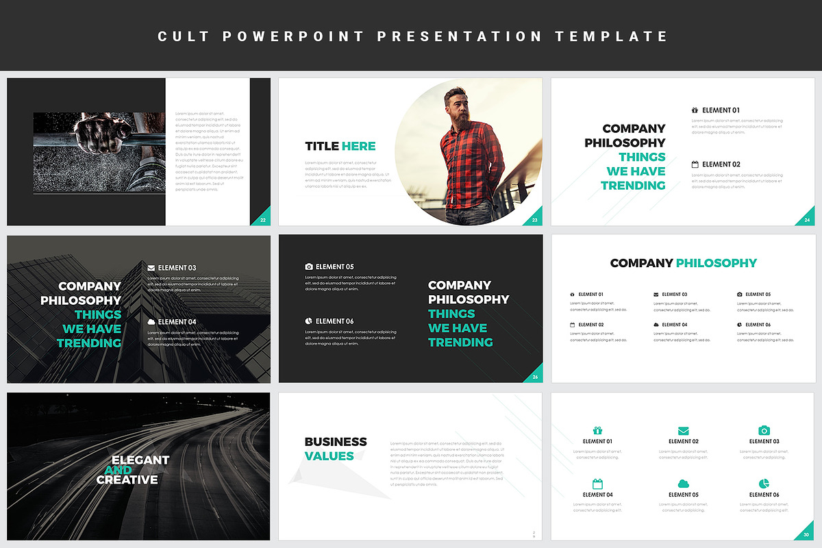 Powerpoint Template - Cult, a Presentation Template by ThemeDevisers