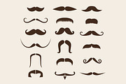 18 Moustache Icons, an Icon by Creative VIP