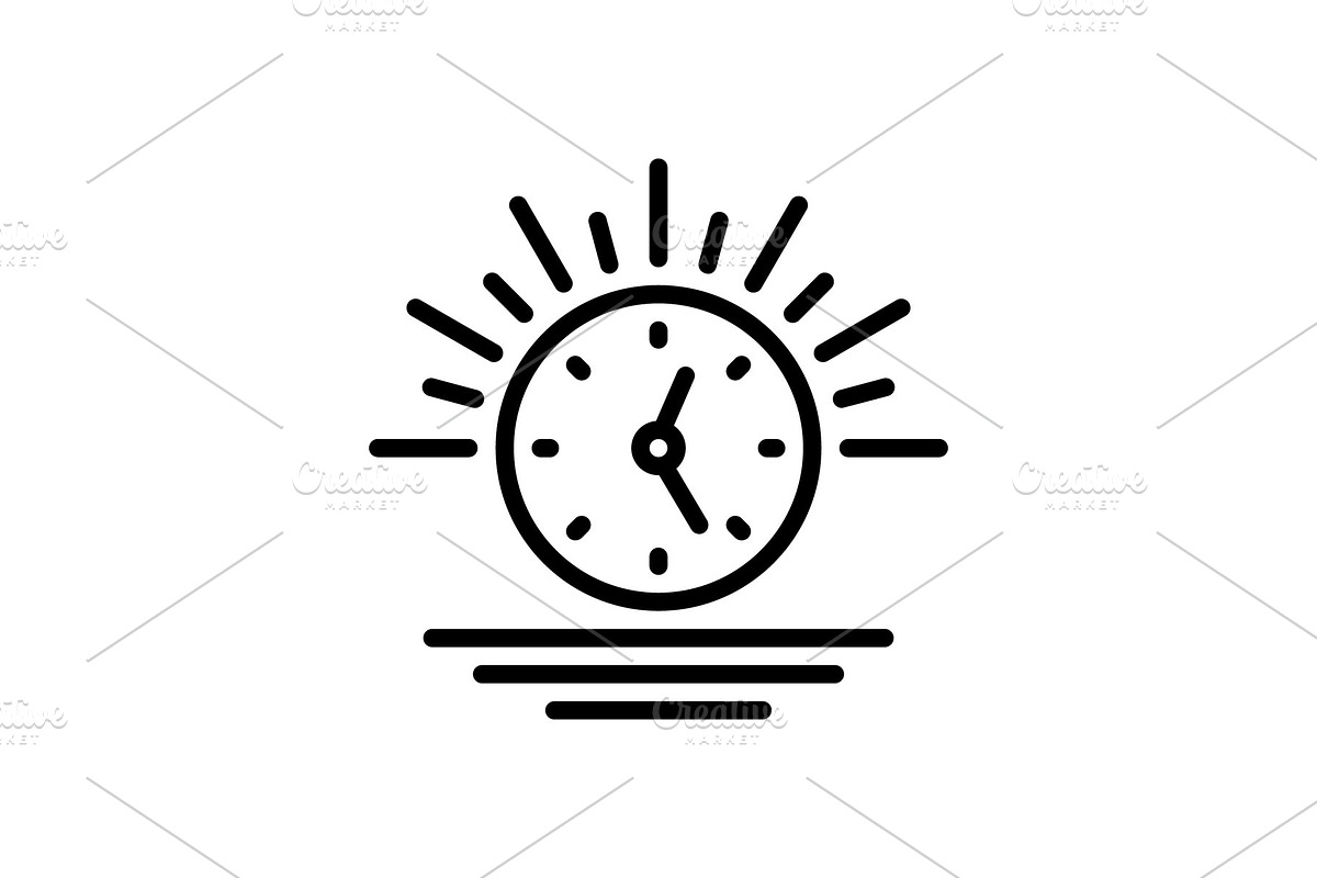 Afternoon time icon, an Icon by Creative priyanka | Creative Market