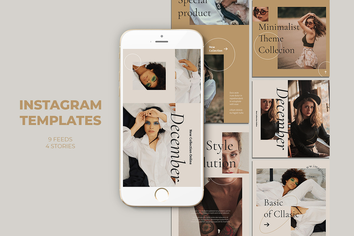Fashion Instagram Templates, a Social Media Template by Azruca ...