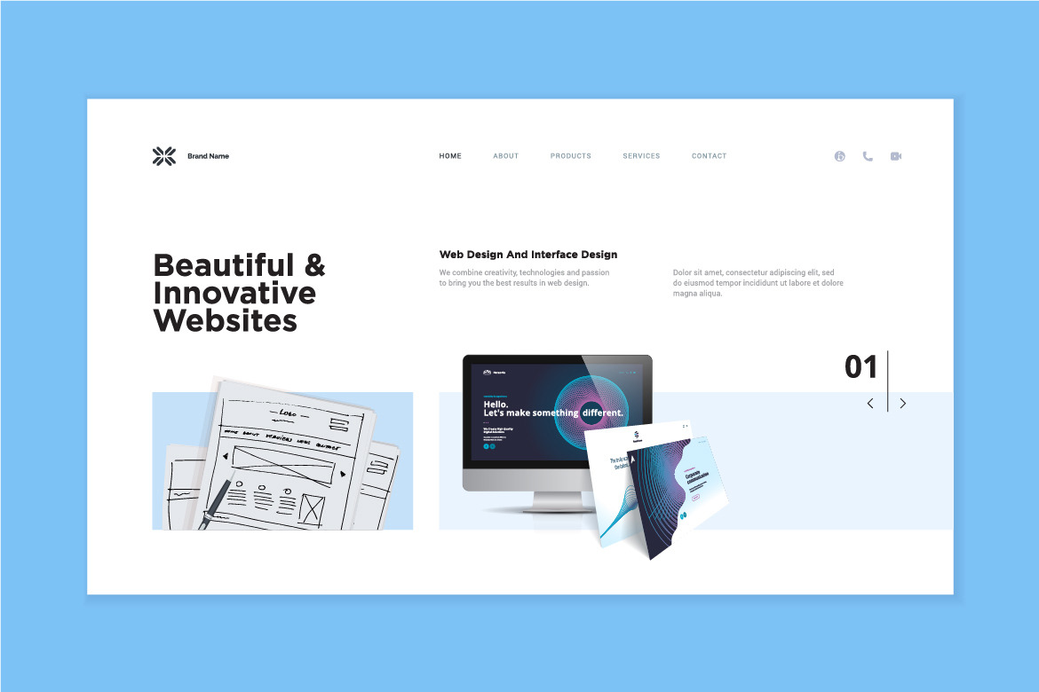 Website Template Design, a Templates & Theme by PureSolution