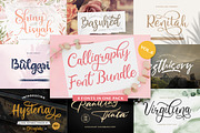 Calligraphy Font Bundle Vol 6, a Script Font by StringLabs