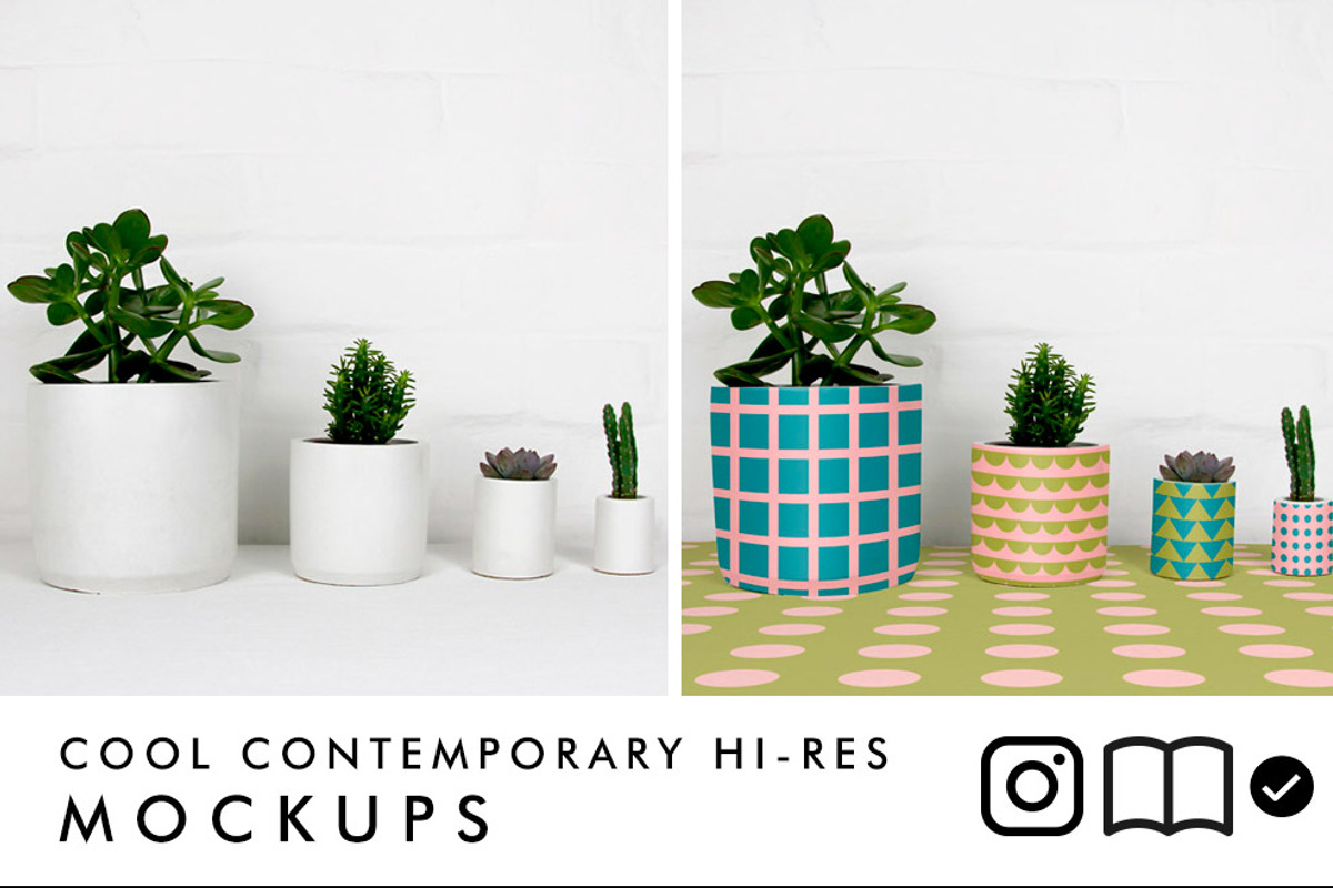 Planter / plant pot mockup, a Mockup by Albaquirky