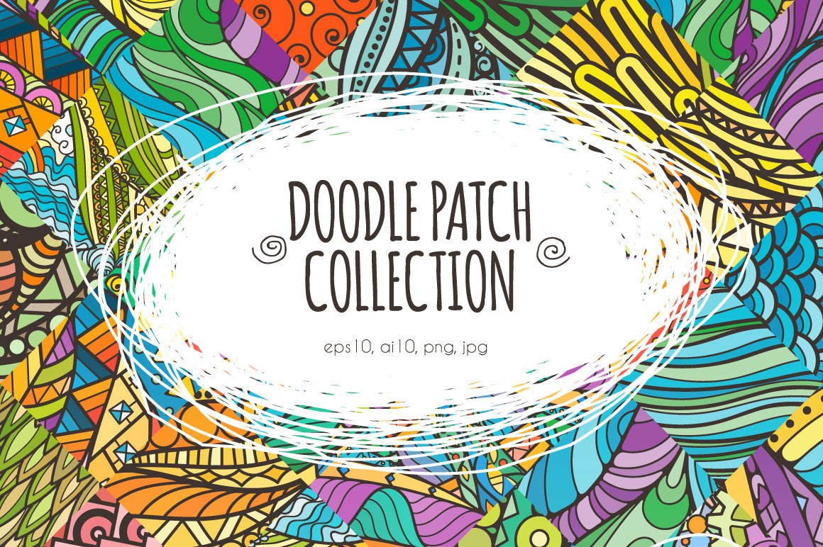 256 Vector Zentangle Patches, a Pattern Graphic by Drekhann Stories