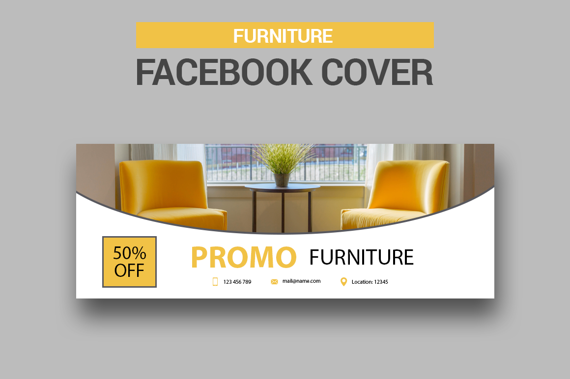 Furniture Facebook Cover, a Social Media Template by Creatricks