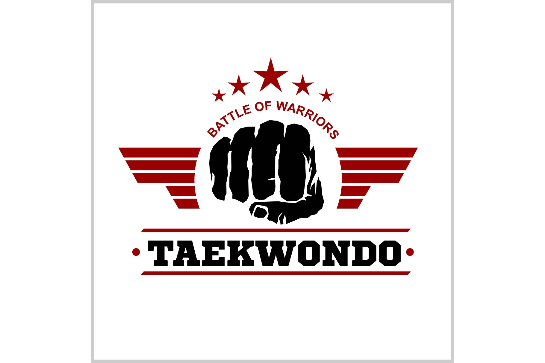 Taekwondo emblem - Taekwondo Logo, an Illustration by Digital-Clipart